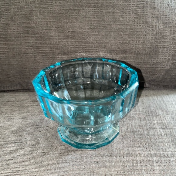 Vintage | Accents | Vintage Art Deco Aqua Turquoise Blue Glass Candy ...